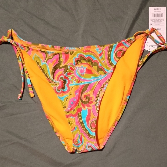 wild fable | Swim | Wild Fable Vibrant Orange And Green Bikini With ...